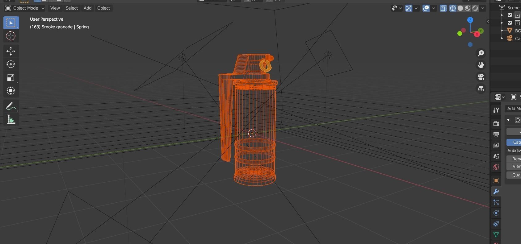 Grenade Smoke free 3D model | CGTrader