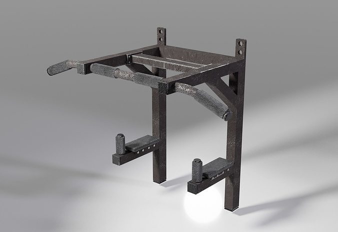 3D model Metal horizontal bar wall mounted VR / AR / low-poly | CGTrader