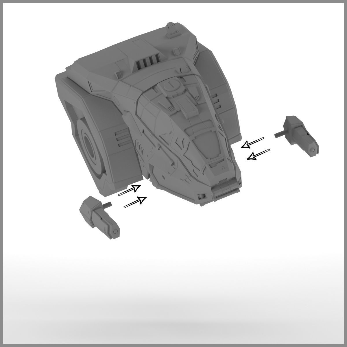 Mecha CPLT-C1 Catapult -- BattleTech MechWarrior Universe -- 3D model ...
