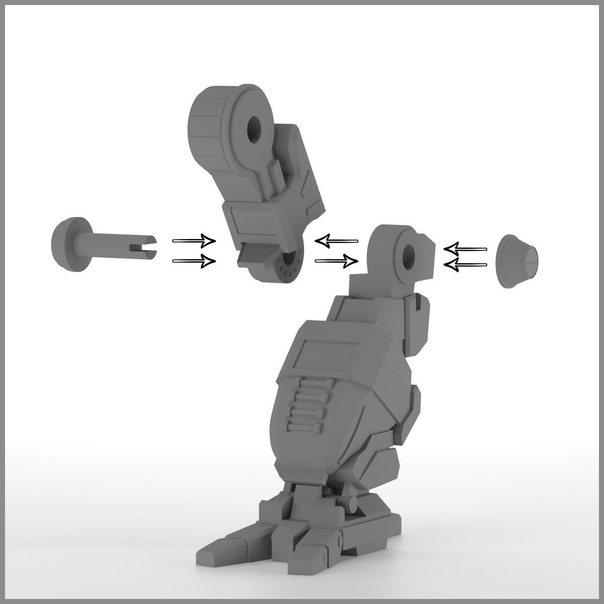 Mecha CPLT-C1 Catapult -- BattleTech MechWarrior Universe -- 3D model ...