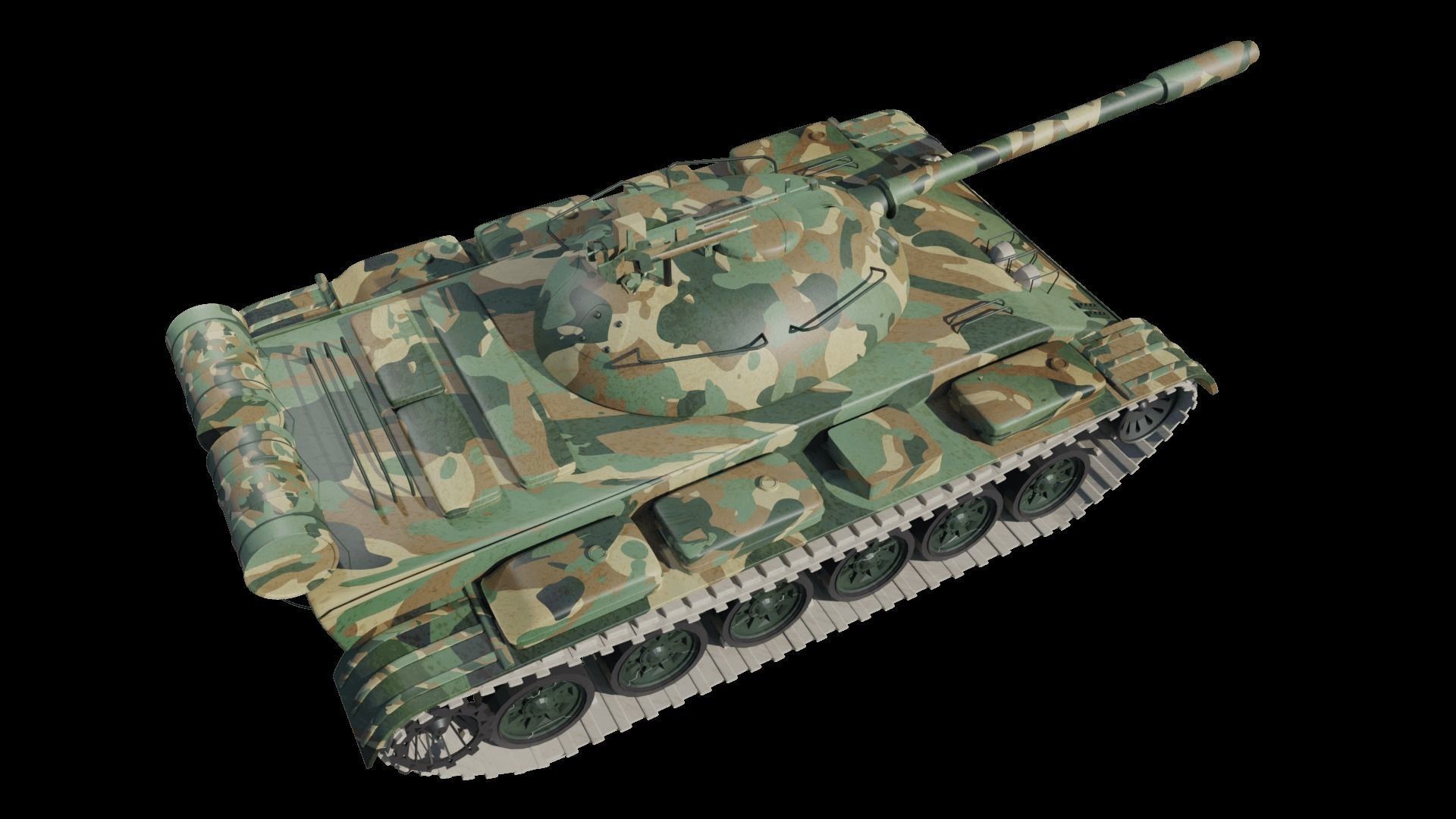 3D model T-59 Tank VR / AR / low-poly | CGTrader