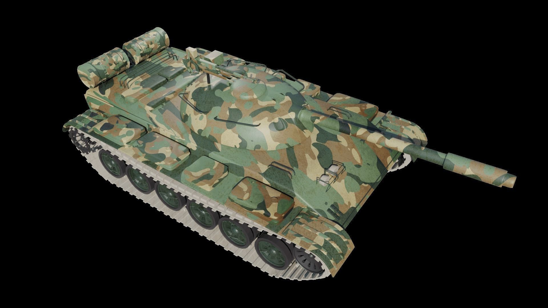 3D model T-59 Tank VR / AR / low-poly | CGTrader