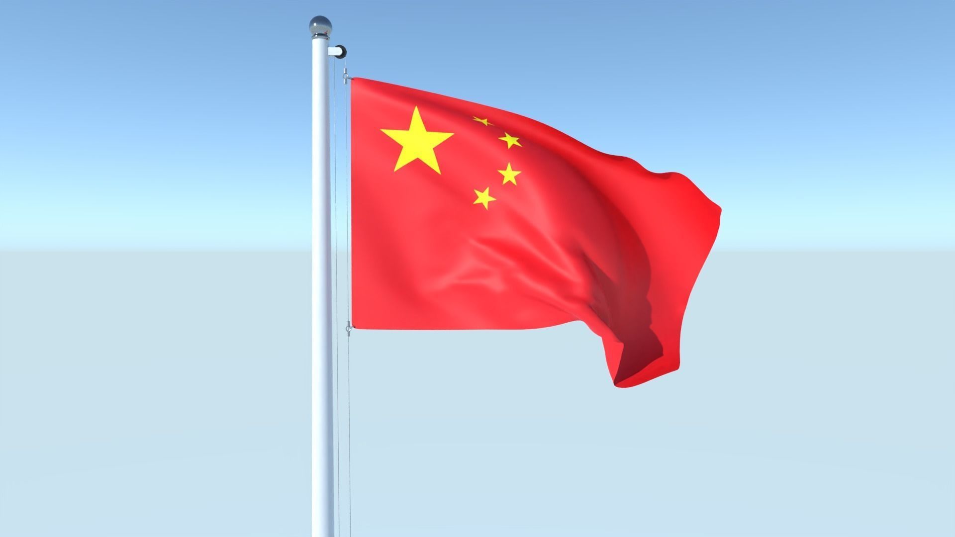 3D model Animated Flag of China VR / AR / low-poly | CGTrader