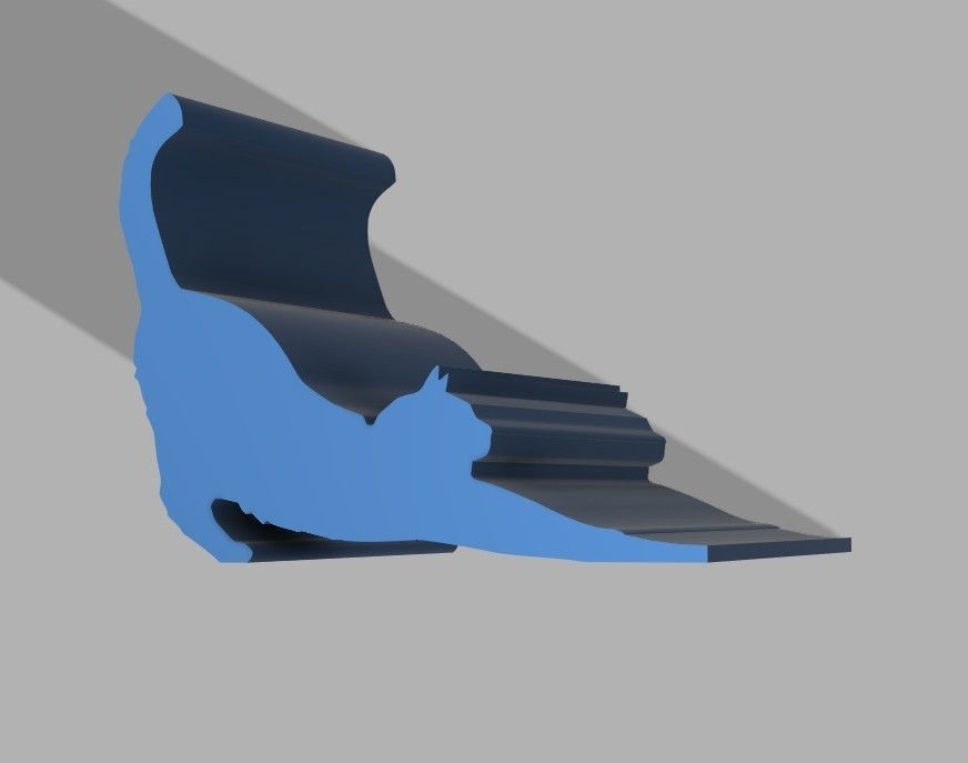 Chat cale porte 3D model 3D printable | CGTrader