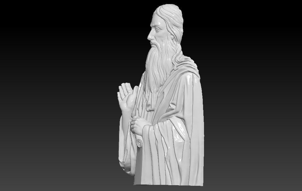 Elijah the Prophet 3D model 3D printable | CGTrader