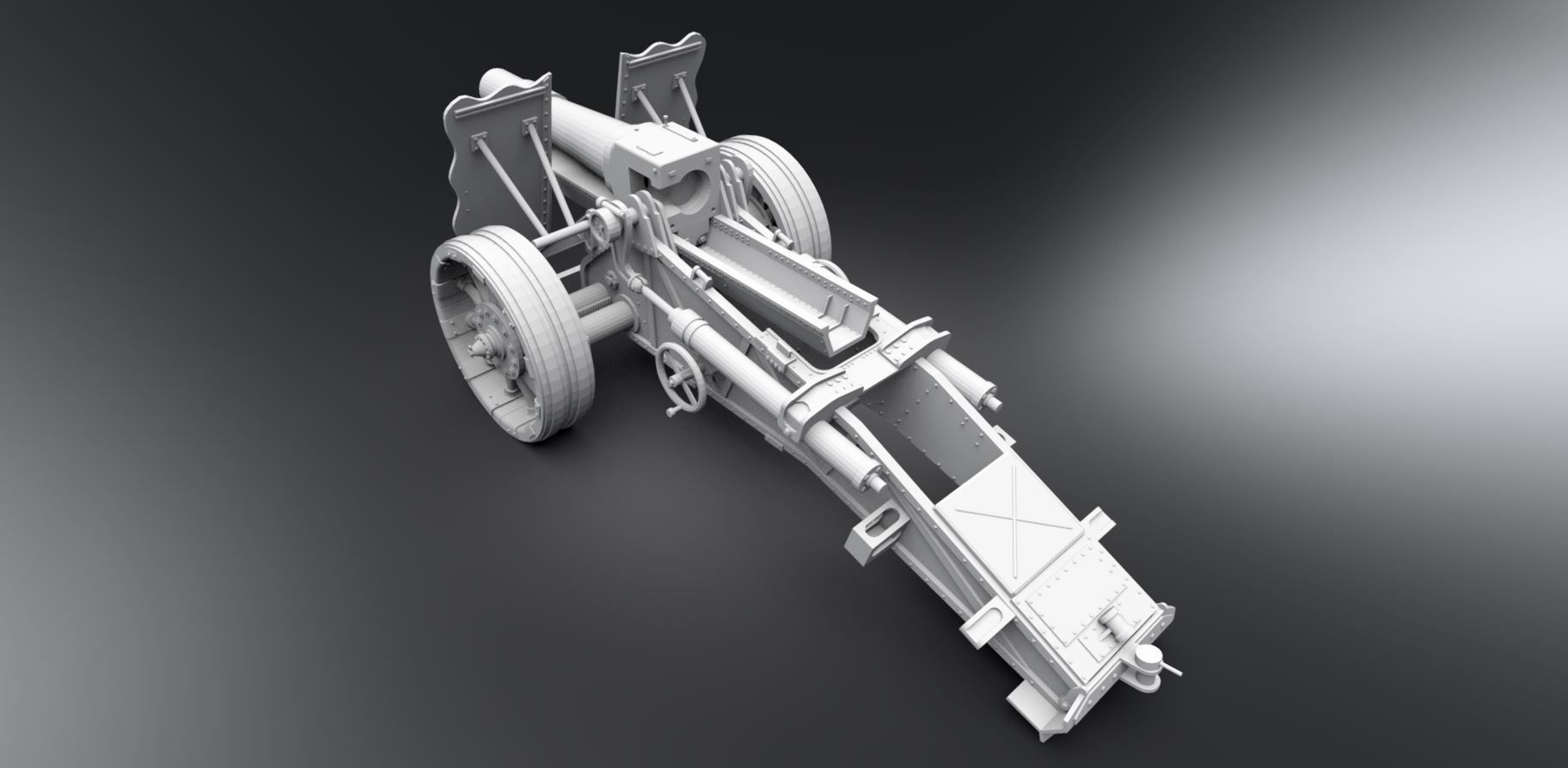 15 cm Sig 33 Scale model 3D model 3D printable | CGTrader