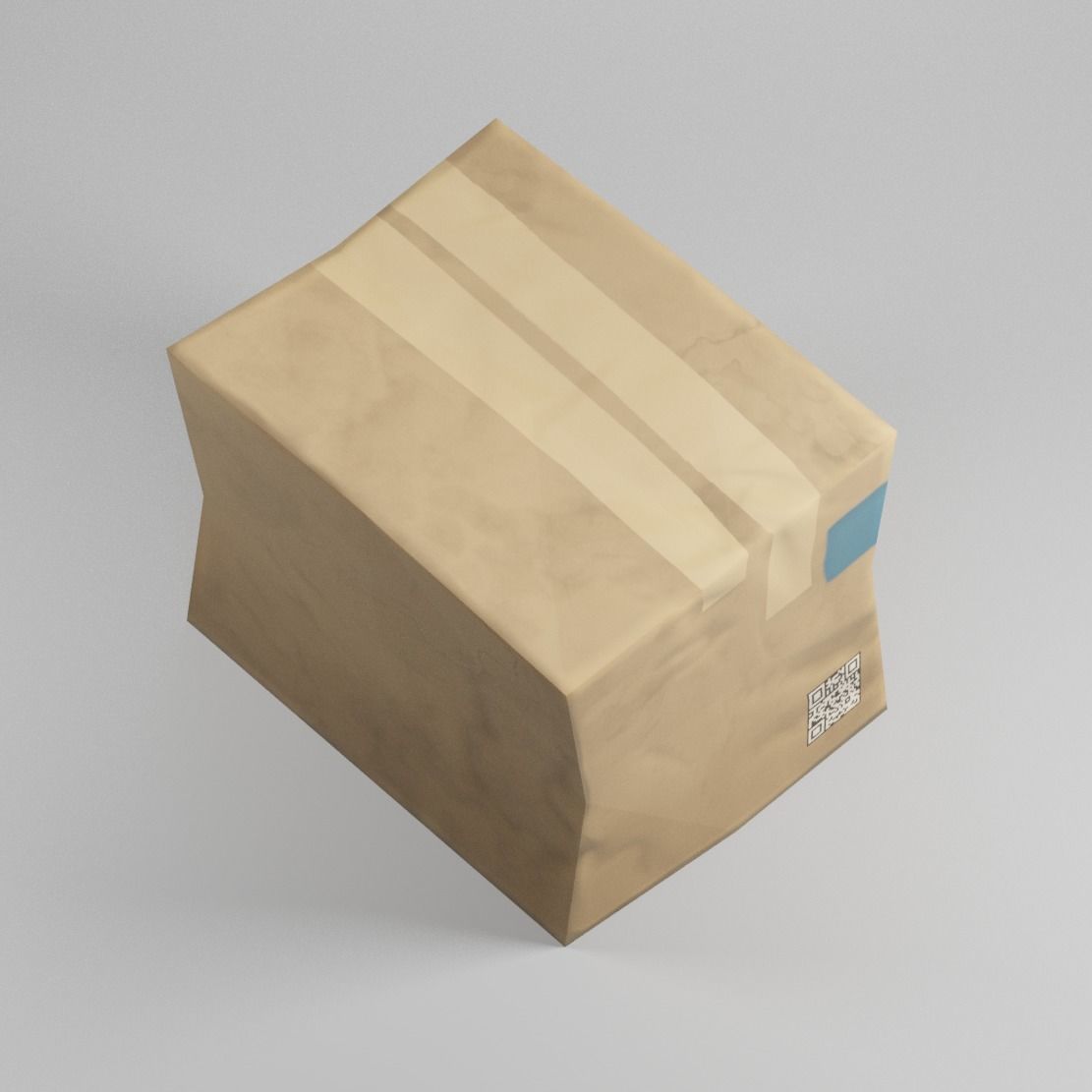 3D model Cardboard Box Low Poly VR / AR / low-poly | CGTrader