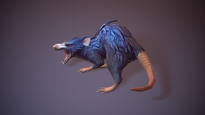3D model Creature Rat VR / AR / low-poly | CGTrader