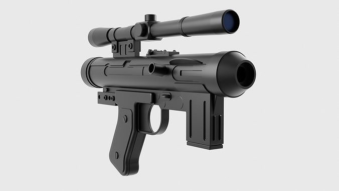 SE-14R Light Repeating Blaster 3D model | CGTrader