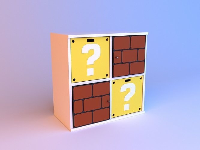 Mario kids bookcase 3D model | CGTrader