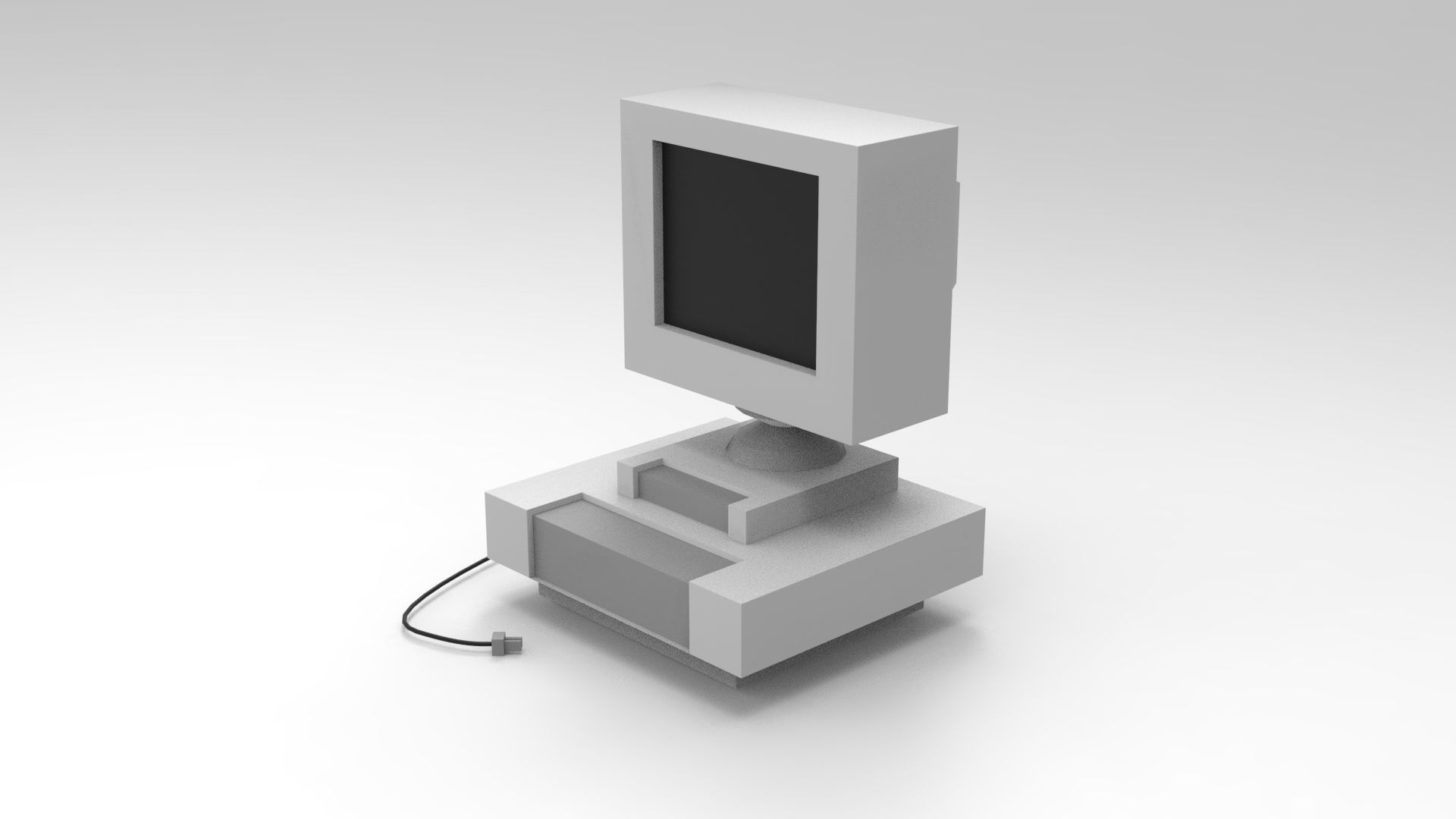 3D model Lowpoly Computer monitor VR / AR / low-poly | CGTrader