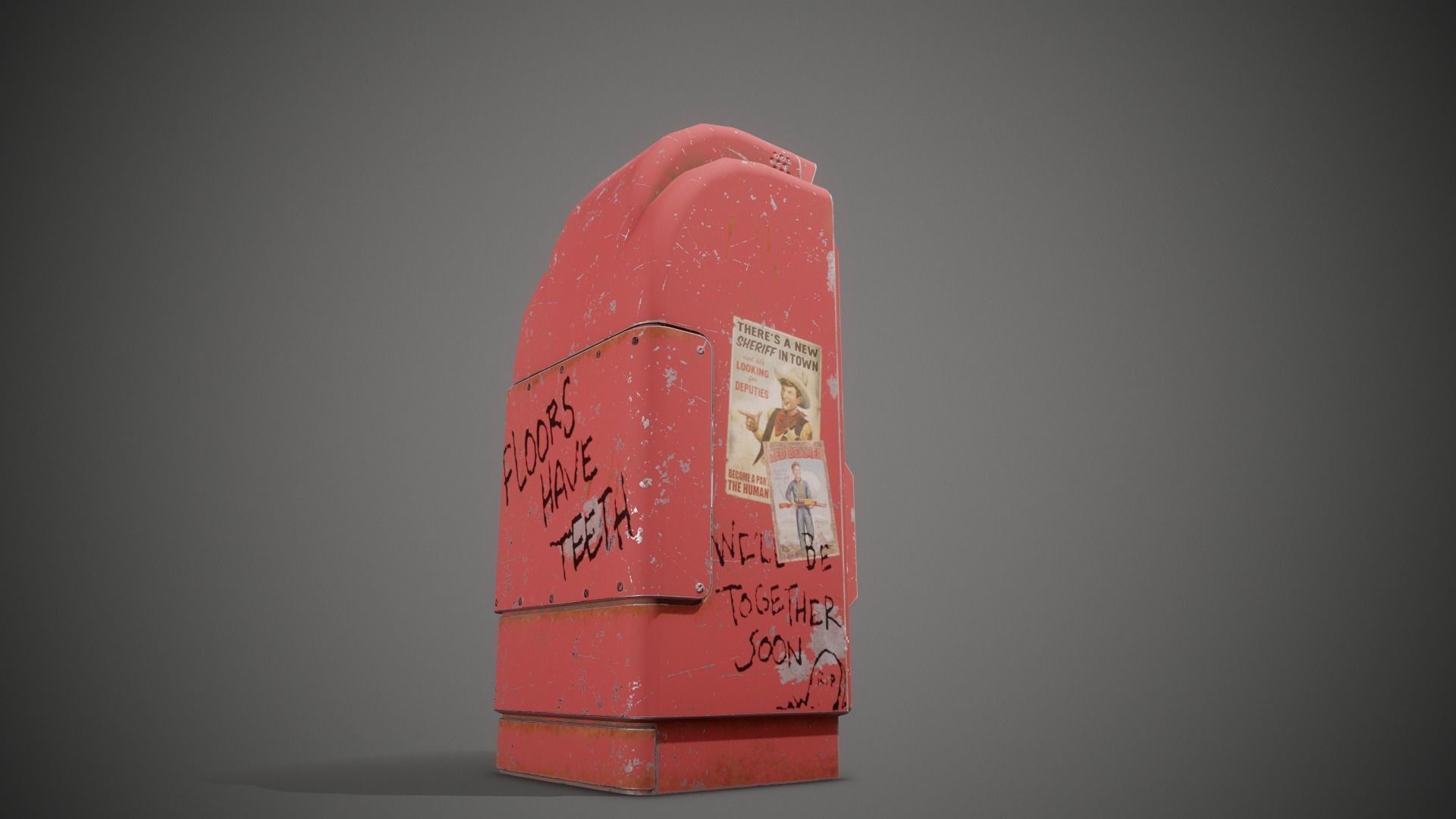 3D model Fallout - Nuka Cola Vending Machine VR / AR / low-poly | CGTrader