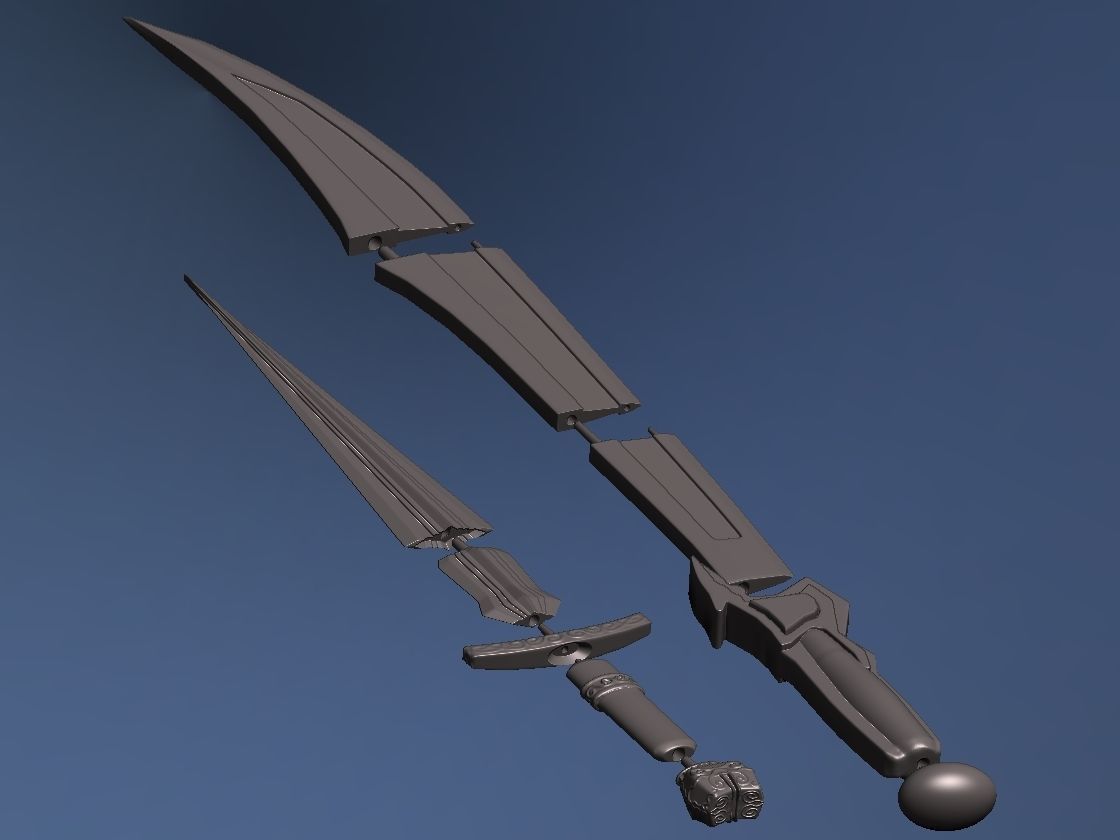 Loki Dagger and Sylvie Blade - Loki DisneyPlus Series 3D model 3D ...