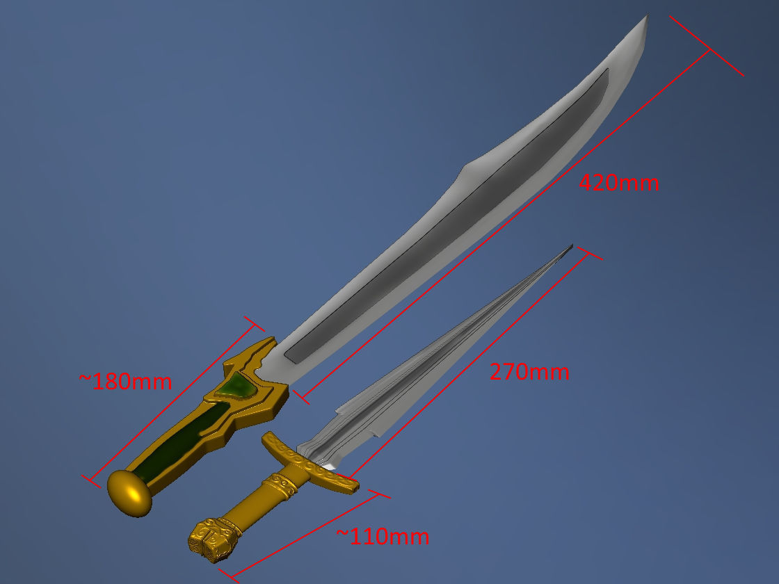 Loki Dagger and Sylvie Blade - Loki DisneyPlus Series 3D model 3D ...