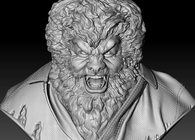 WOLFMAN bust 3D printable figure 3D model 3D printable | CGTrader