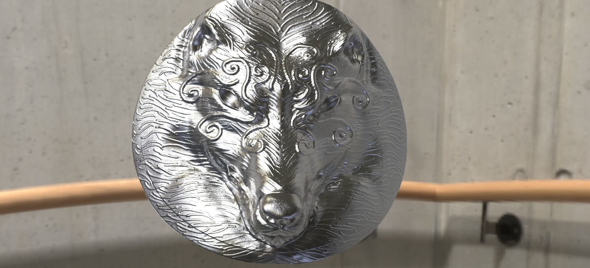 Wolf Design or Shoulder Armour 3D model | CGTrader