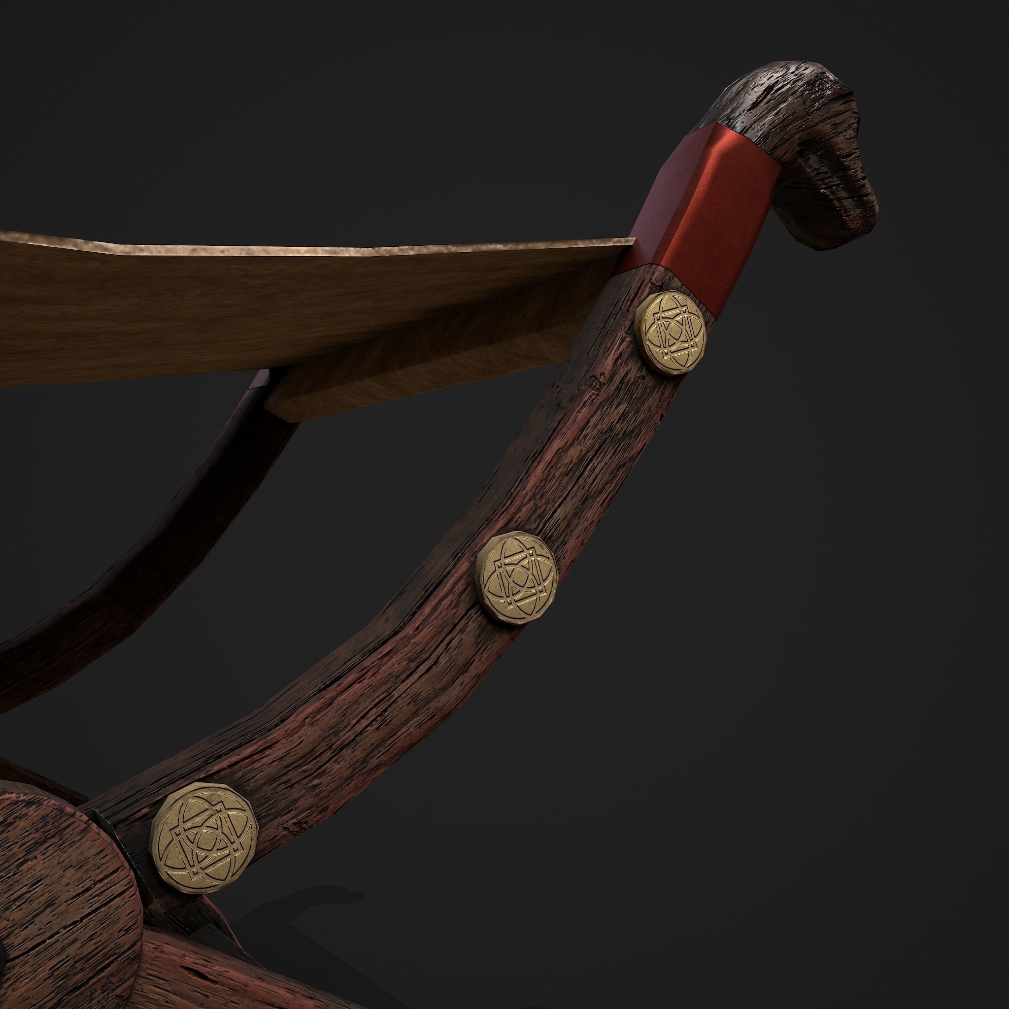 3D model Viking Decorative Stool VR / AR / low-poly | CGTrader