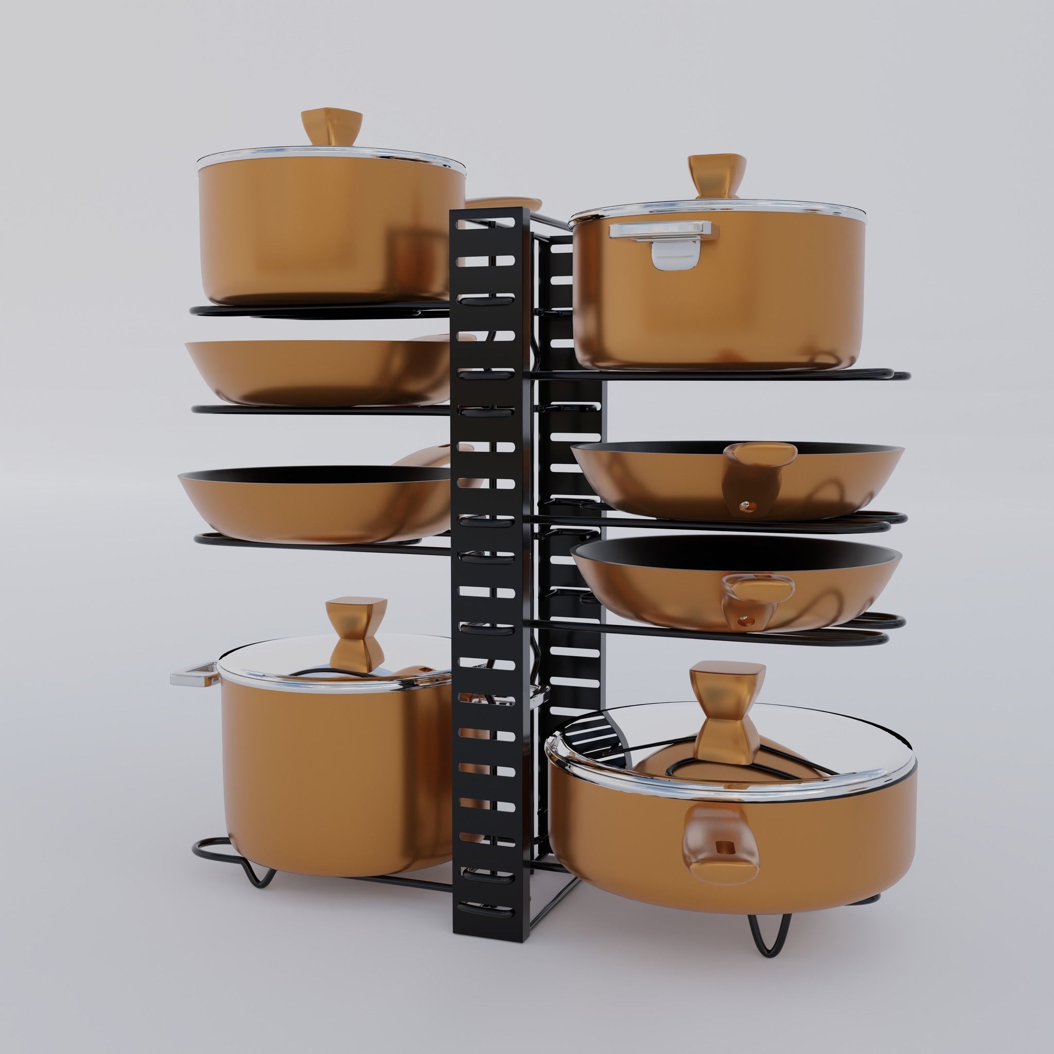 serving cookware sets 3D model | CGTrader