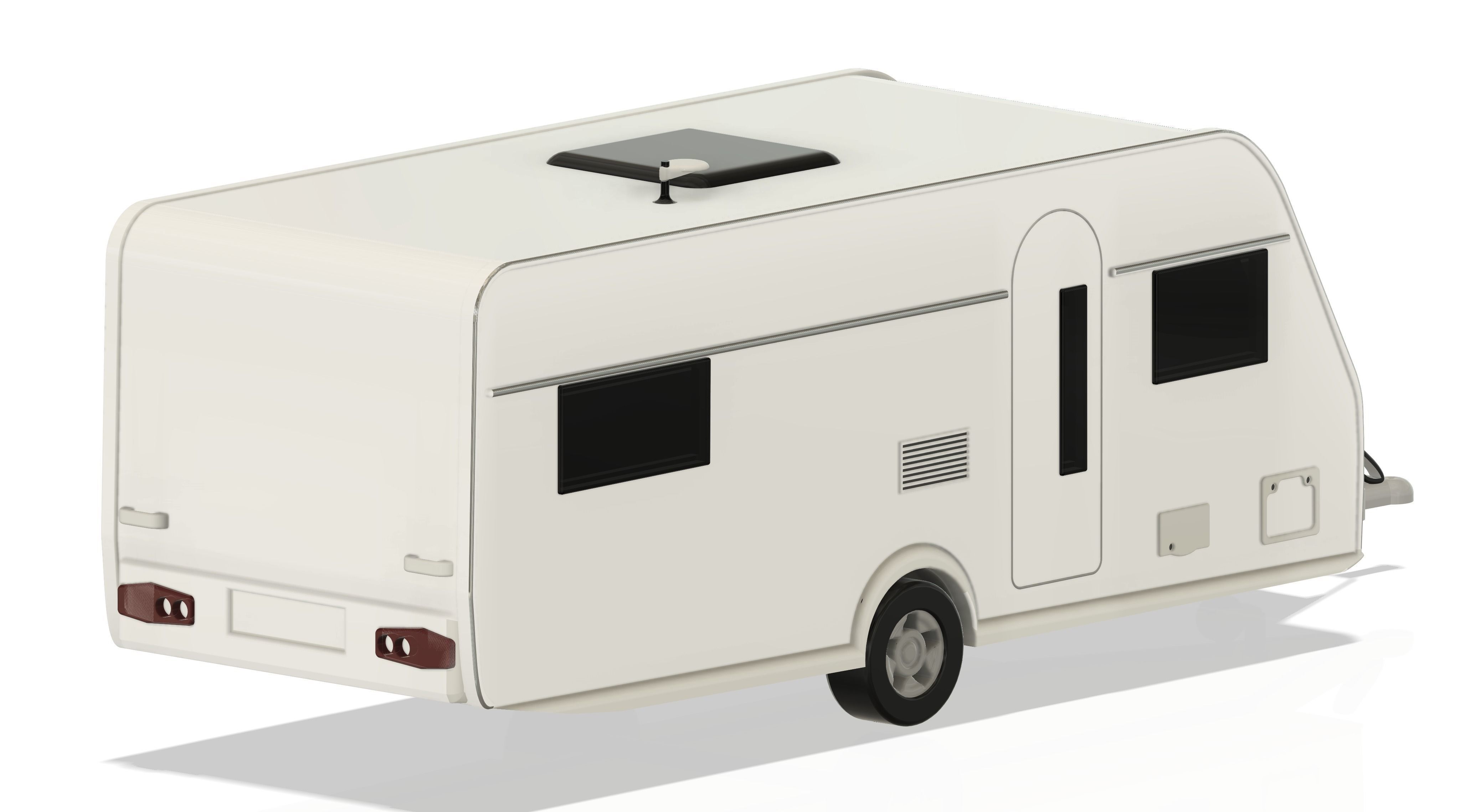 3d printable caravan - Hi poly 3D model 3D printable | CGTrader