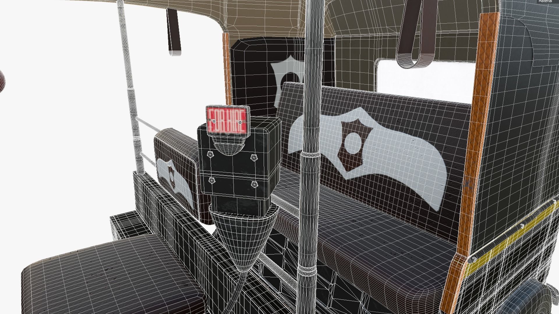 Bajaj Indian Auto Rickshaw 3D model | CGTrader