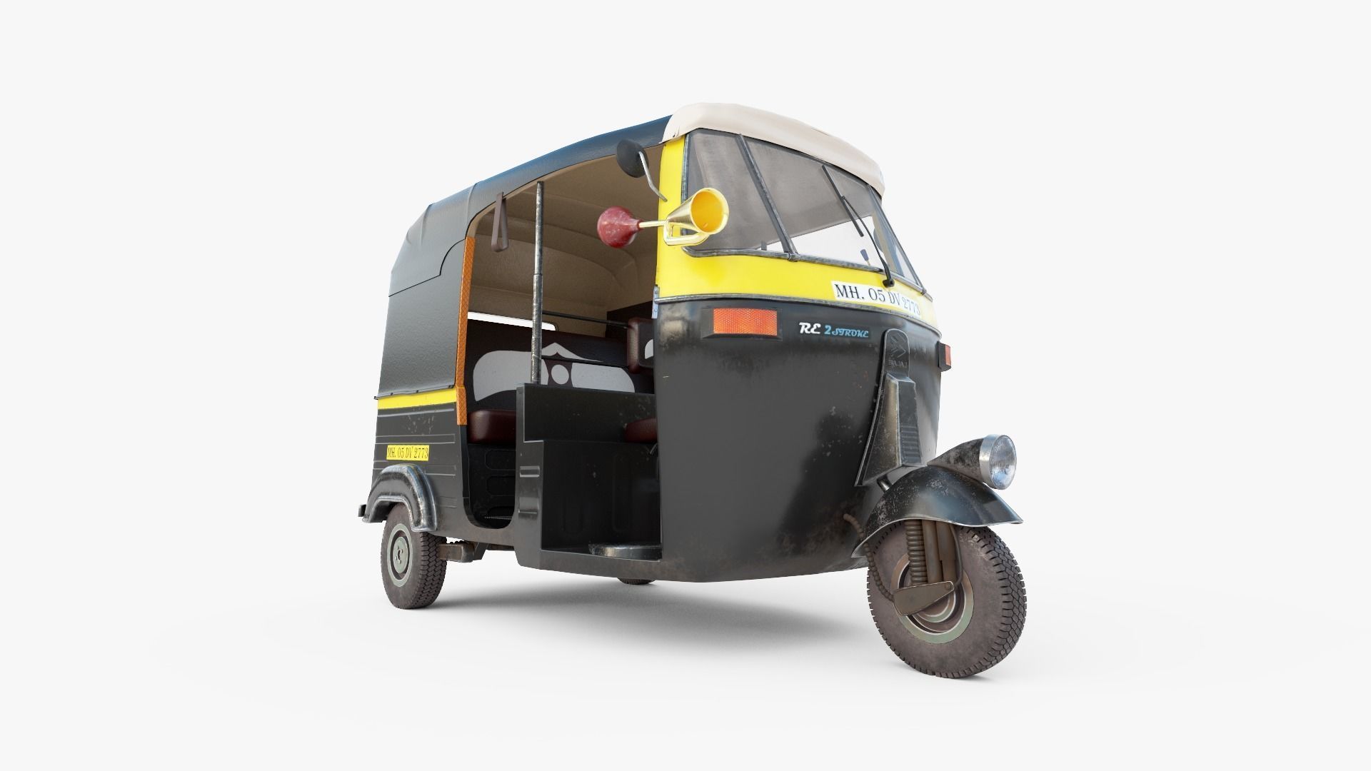 Bajaj Indian Auto Rickshaw 3D model | CGTrader
