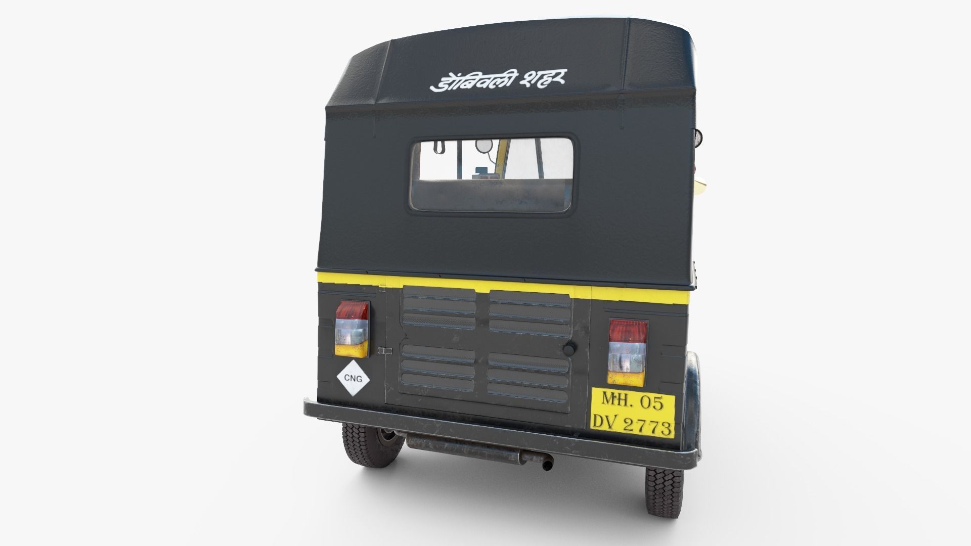 Bajaj Indian Auto Rickshaw 3D model | CGTrader
