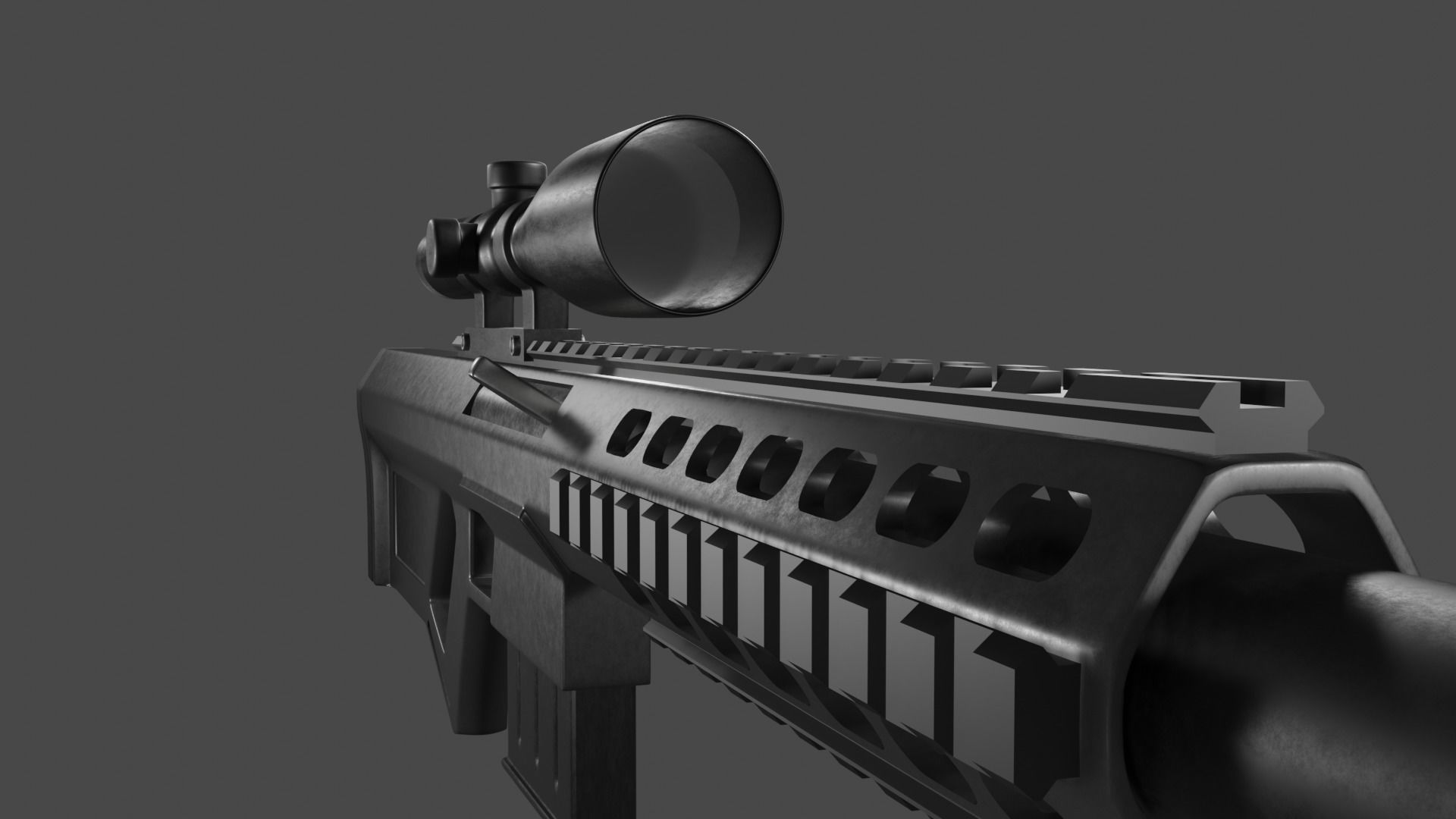 Headhunter Sniper Rifle 3D model | CGTrader