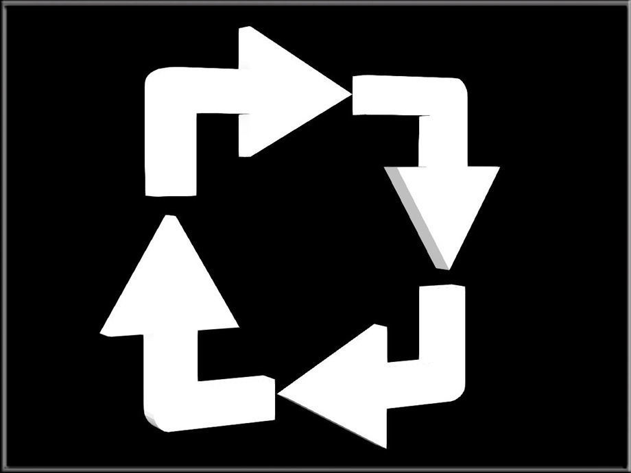 3D model Four rotating arrows square VR / AR / low-poly | CGTrader