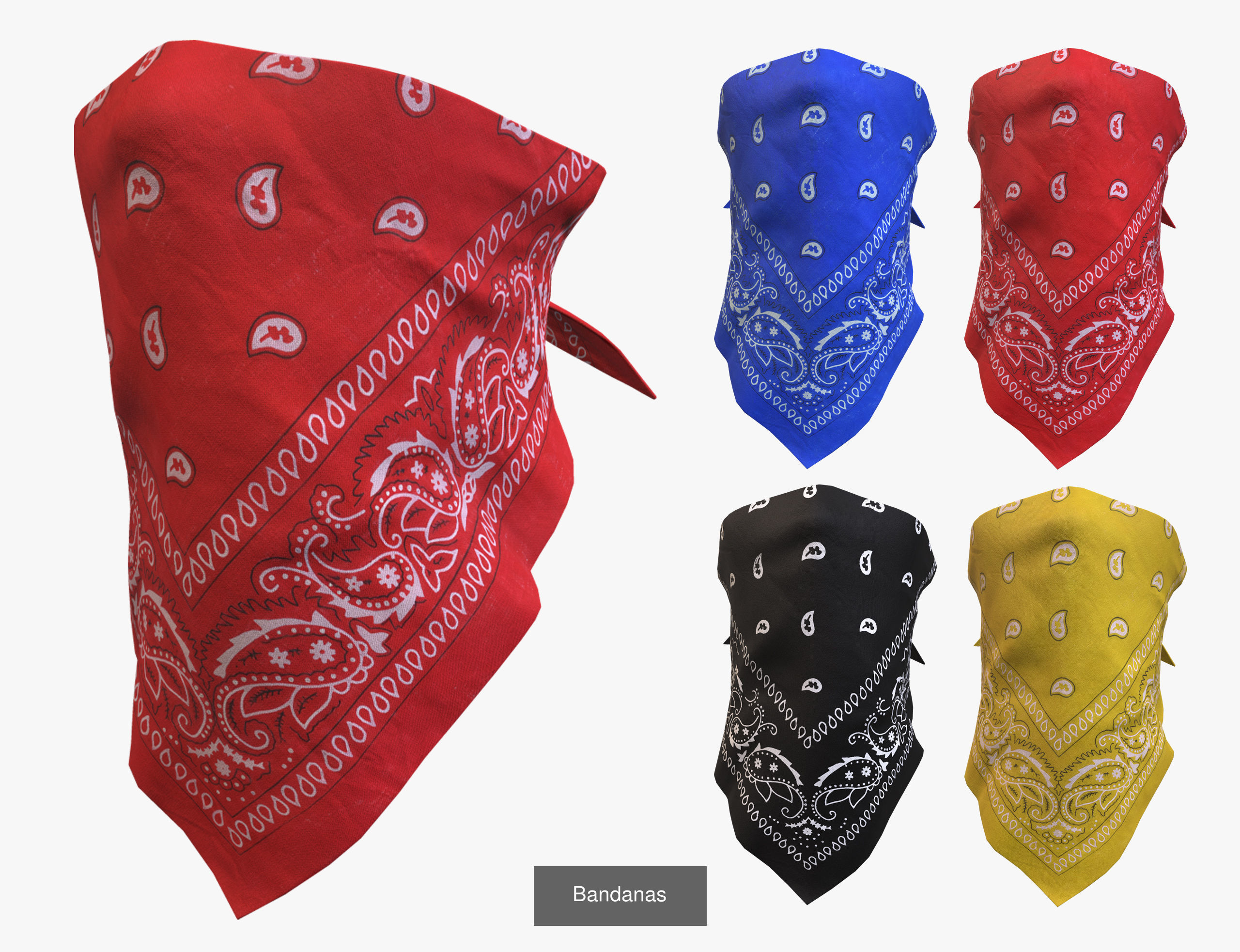 Bandanas pack 3D Model Collection | CGTrader