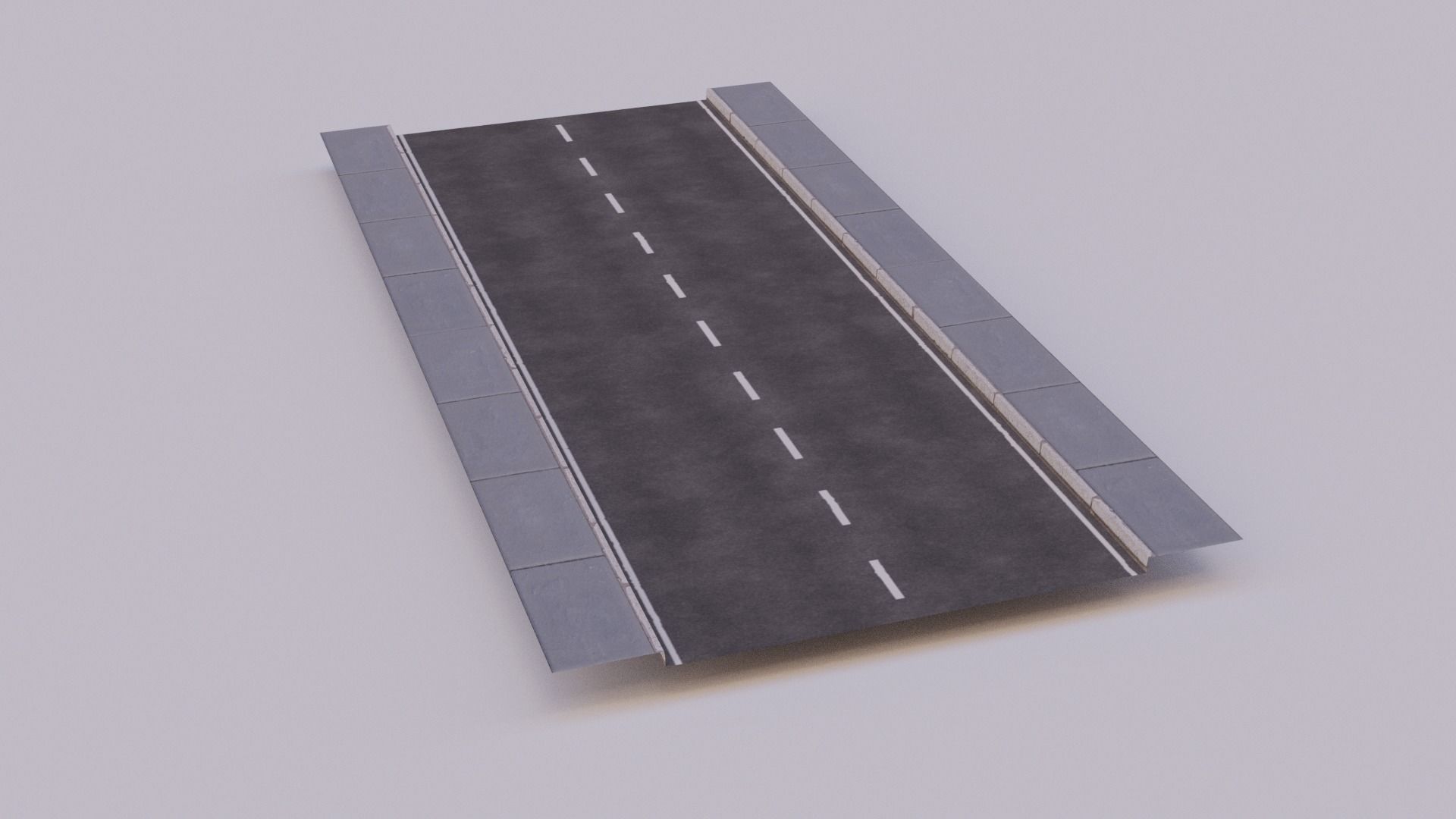 3D model Modular Roads - Low Poly PBR VR / AR / low-poly | CGTrader