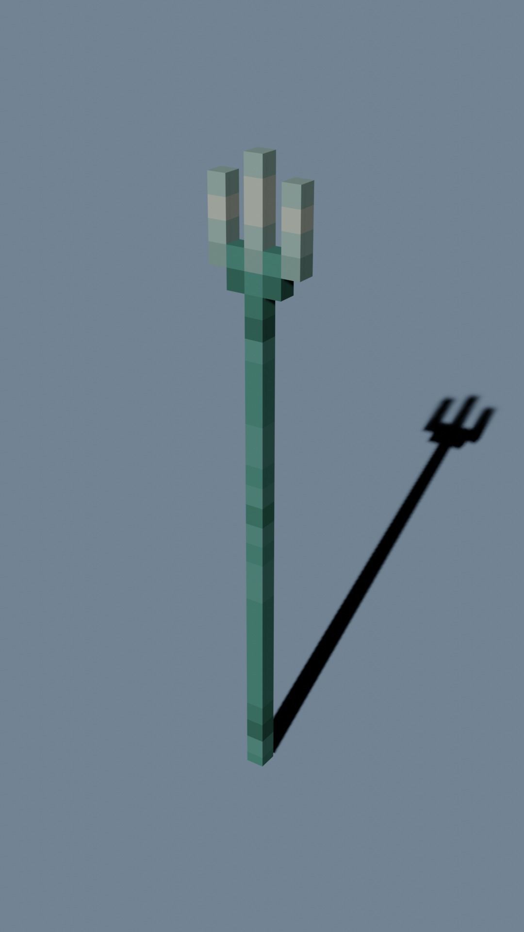 Trident from Minecraft free VR / AR / low-poly 3D model | CGTrader