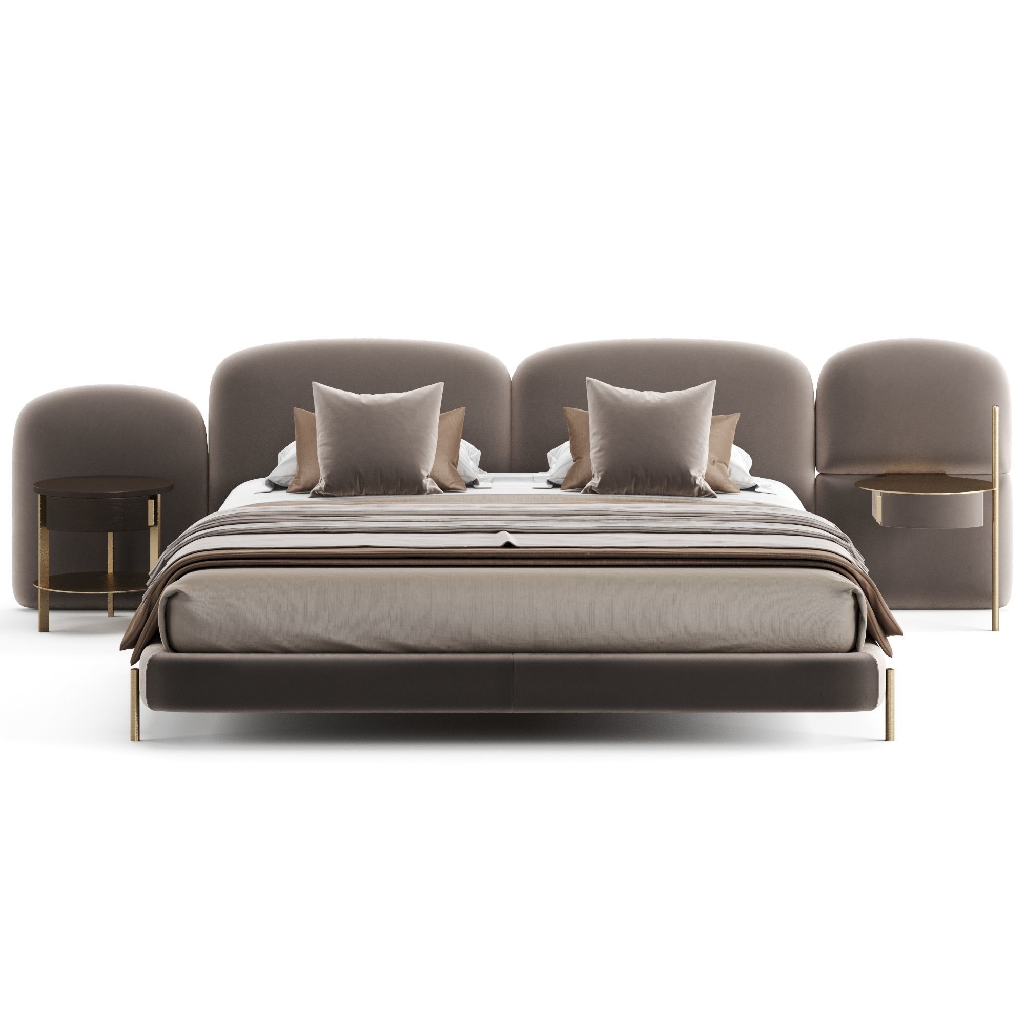 Baxter Stone Bed 3D model | CGTrader