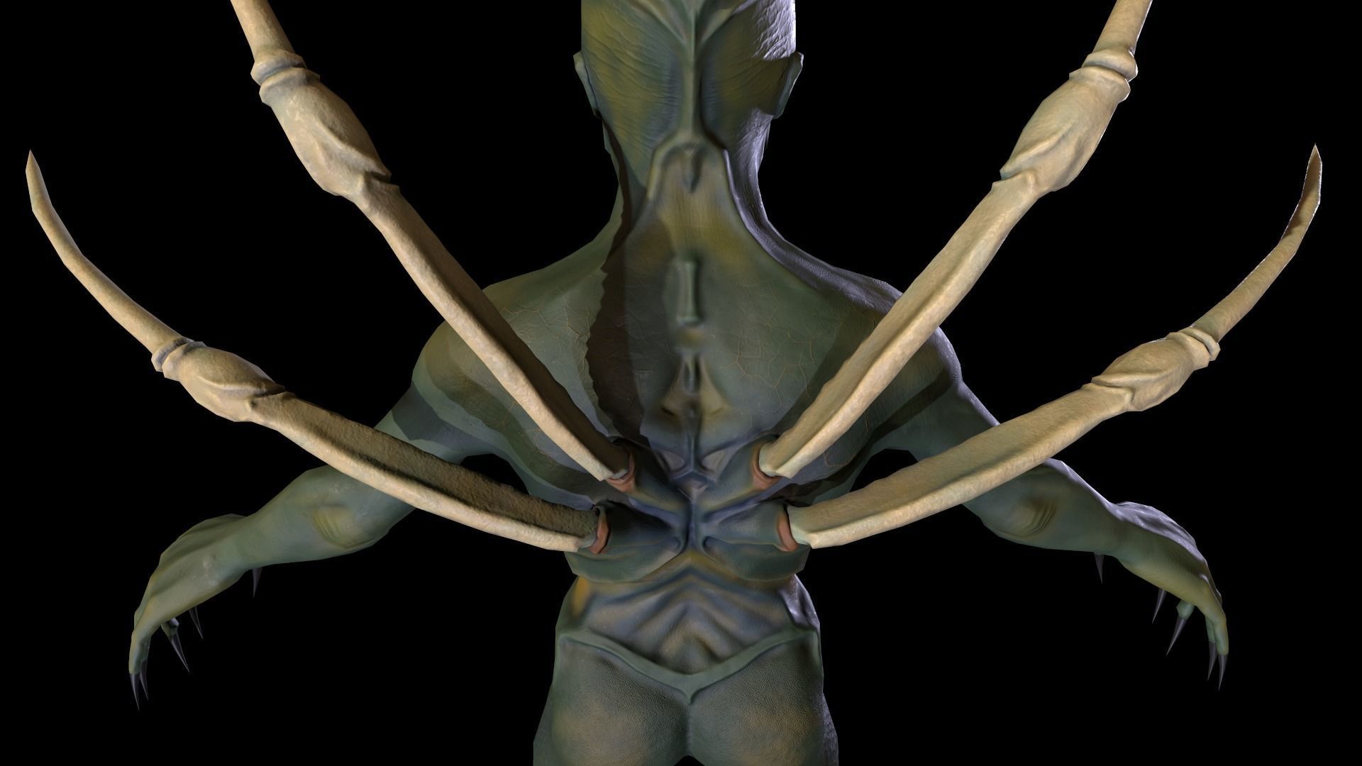 3D model Alien Sorcerer VR / AR / low-poly rigged animated | CGTrader