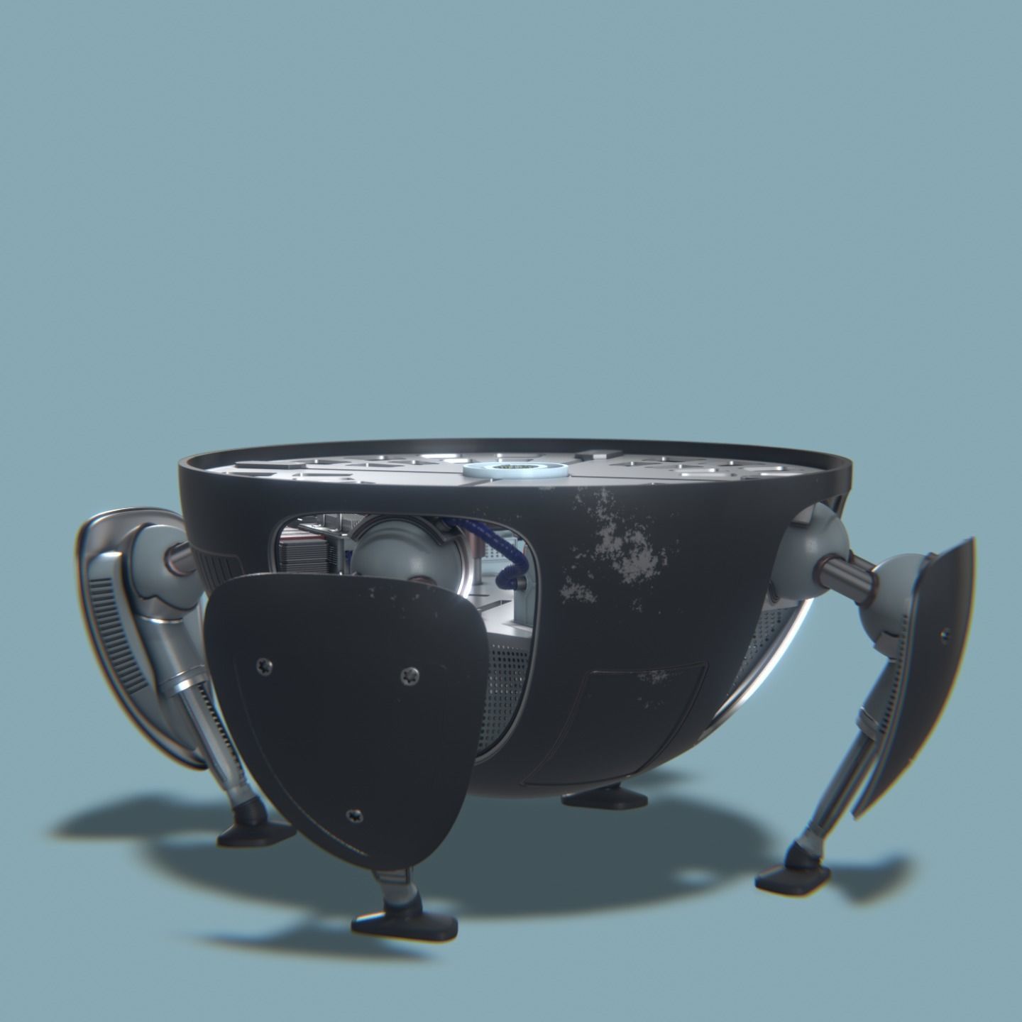 RoboBall 3D model rigged | CGTrader