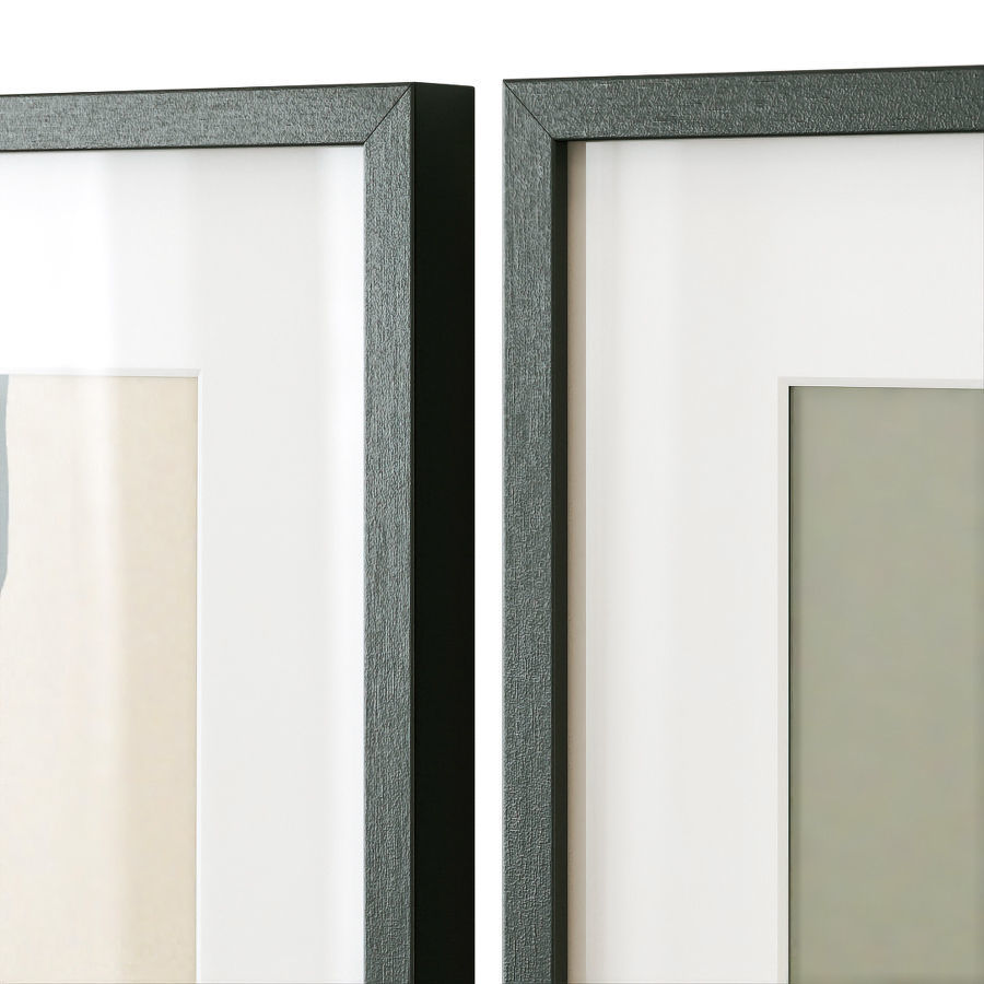 Triptych abstract poster set 3D model | CGTrader