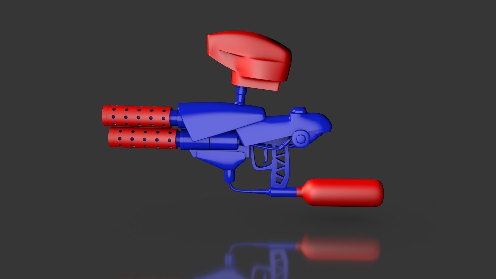 Paintball Gun 3D model | CGTrader
