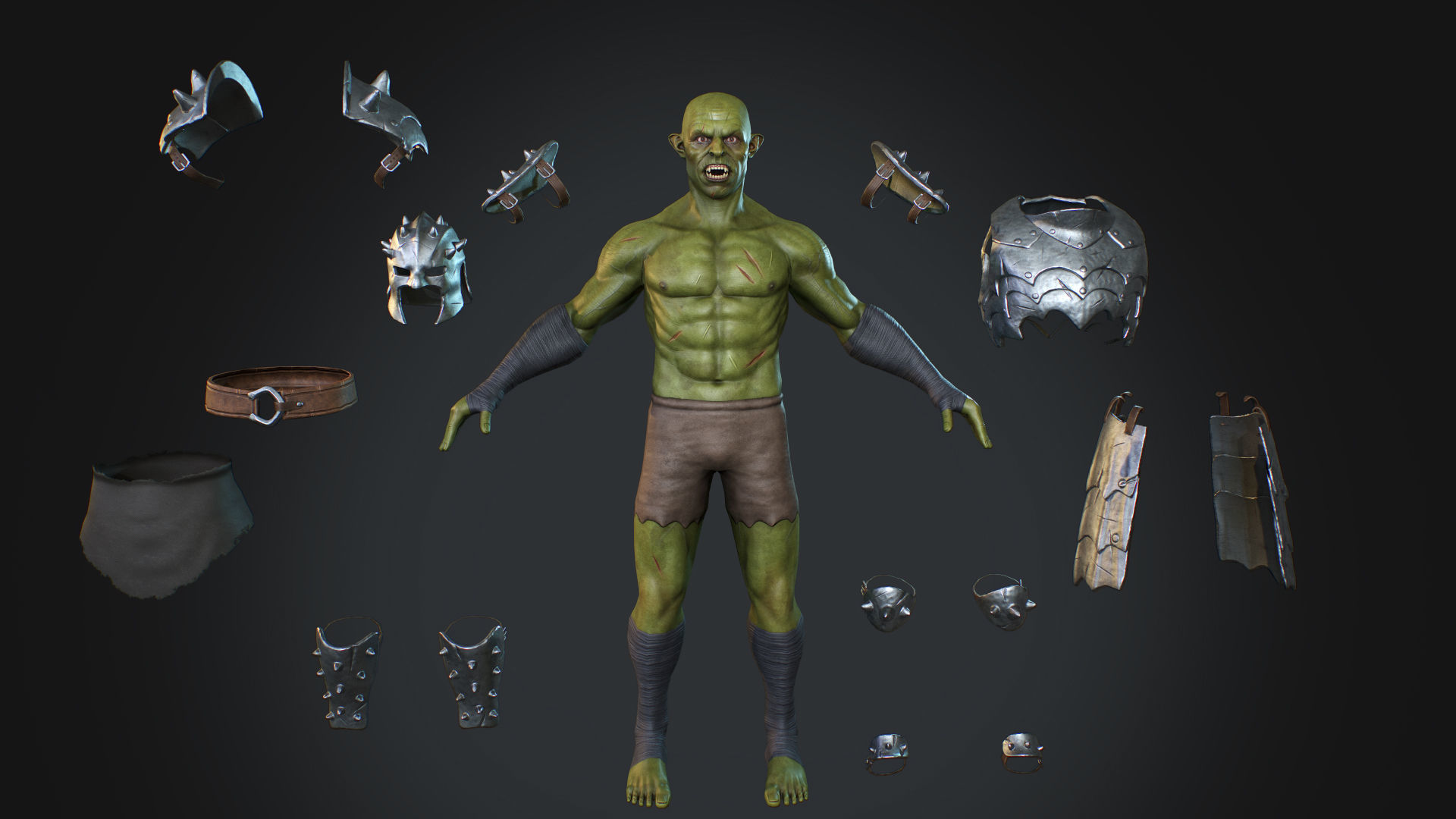3D model Orc 01 VR / AR / low-poly rigged | CGTrader