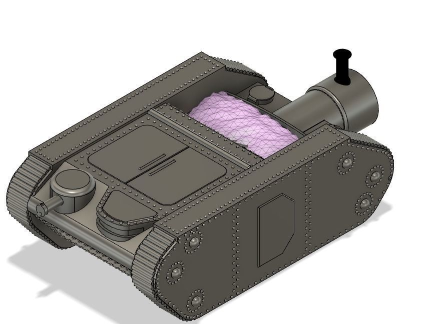MKII Steamer Tank 3D model 3D printable | CGTrader