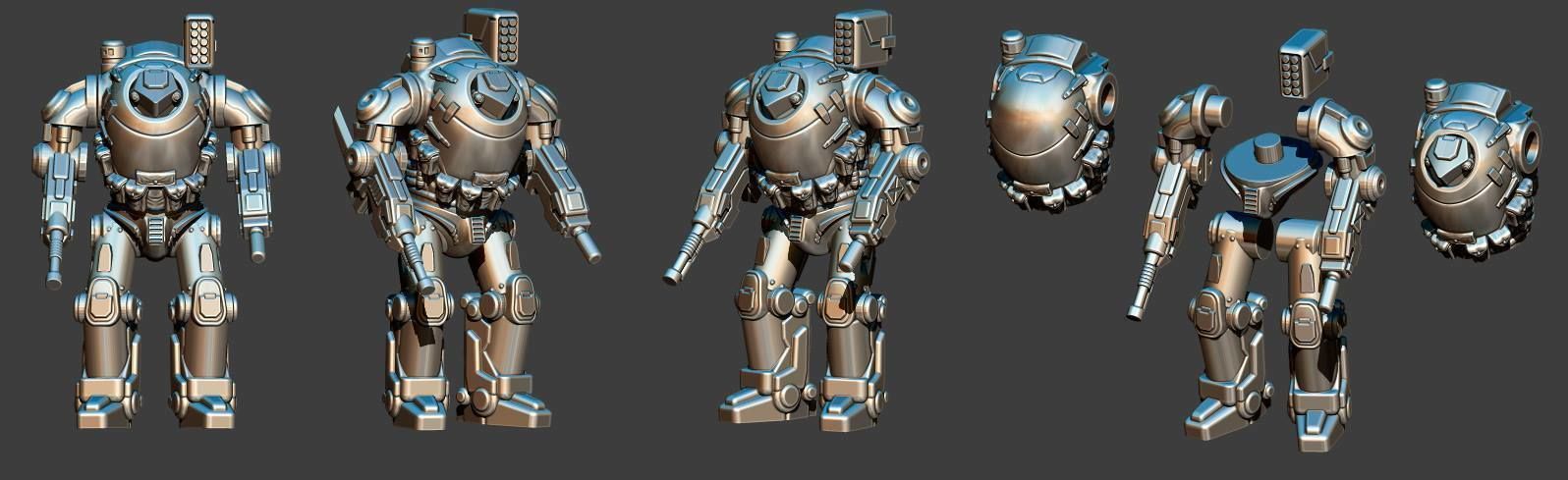 28mm Sci-Fi Exo-Hardsuit Kit 3D model 3D printable | CGTrader