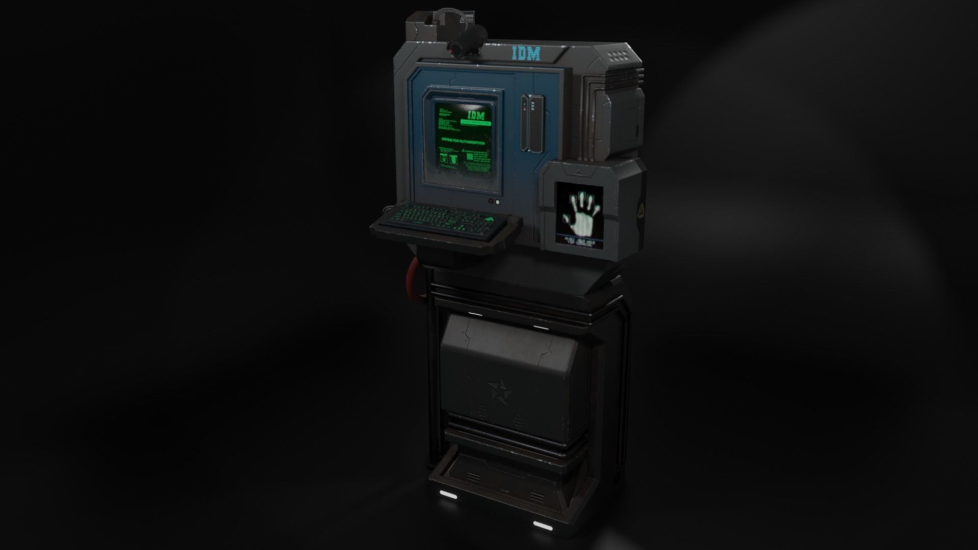 3D model Scifi Mainframe Computer VR / AR / low-poly | CGTrader