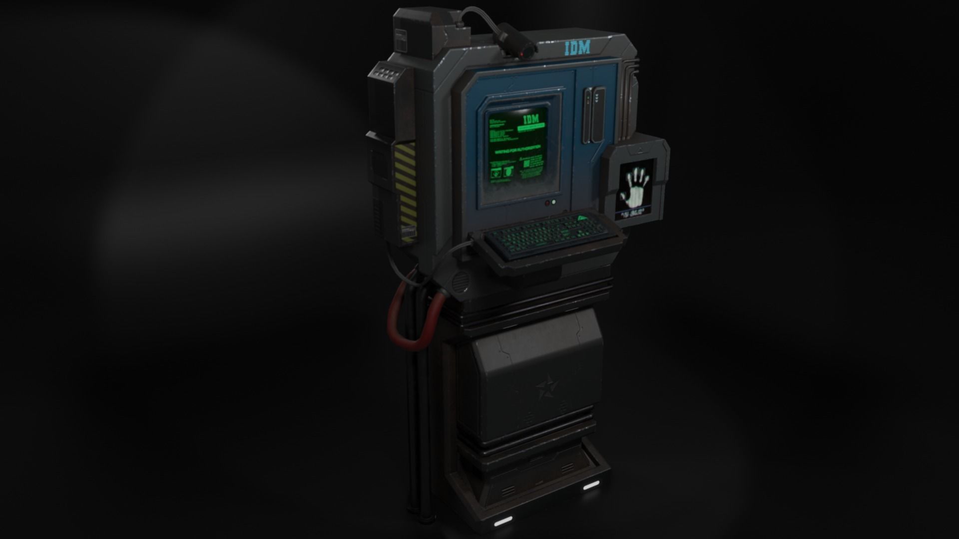 3D model Scifi Mainframe Computer VR / AR / low-poly | CGTrader