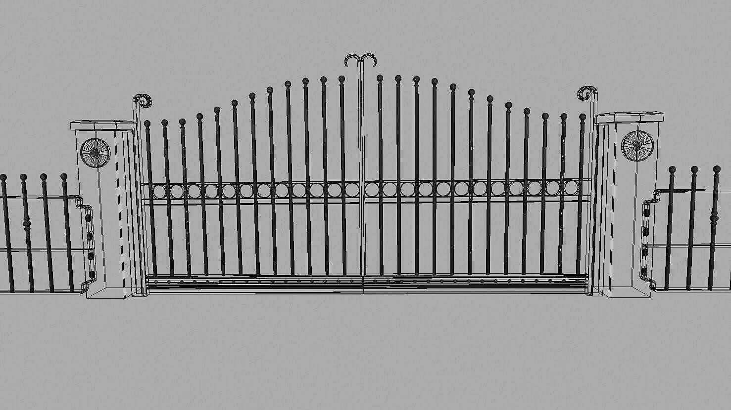 Electric Gates 3D Model 3D model | CGTrader