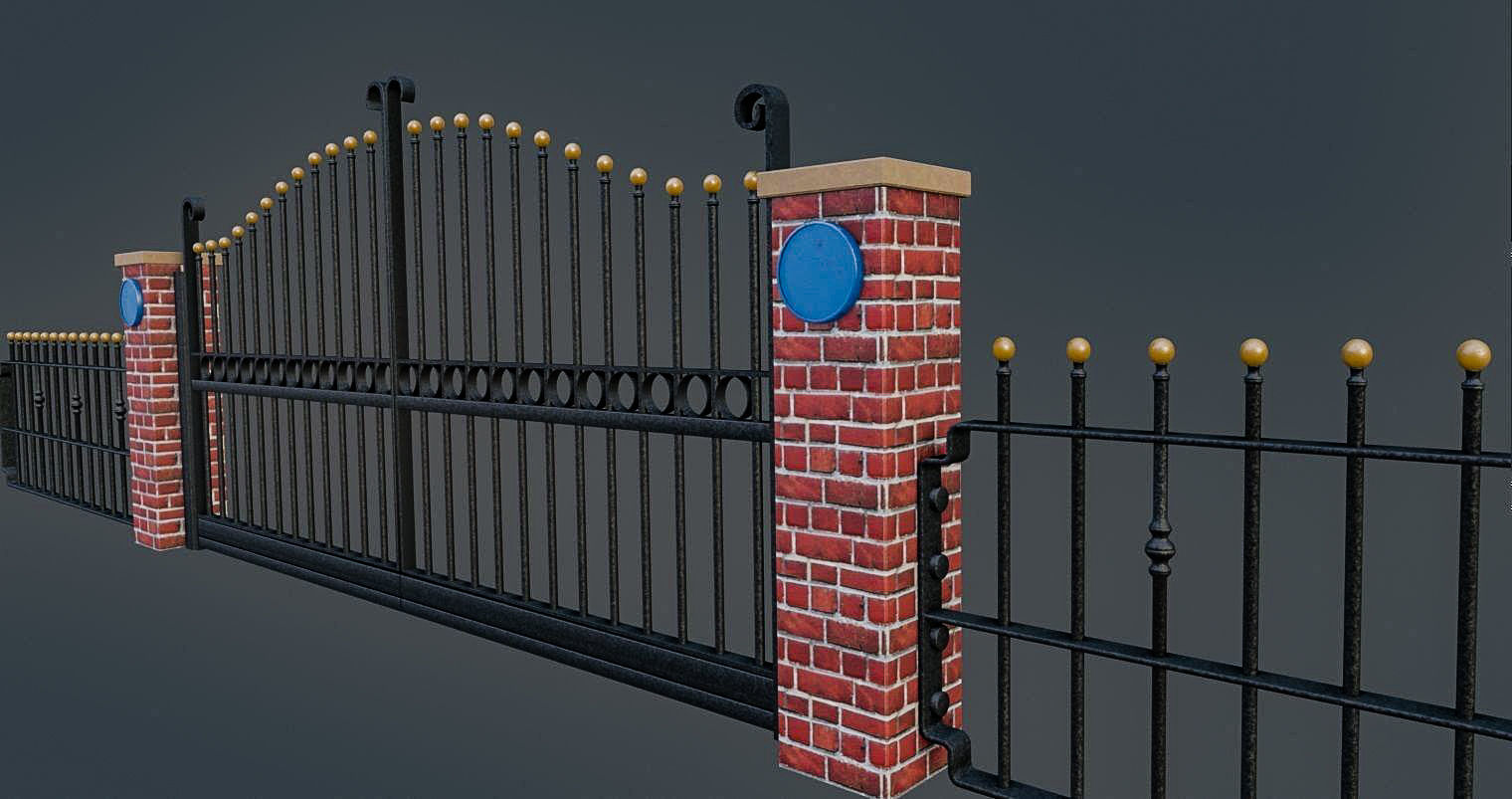 Electric Gates 3D Model 3D model | CGTrader