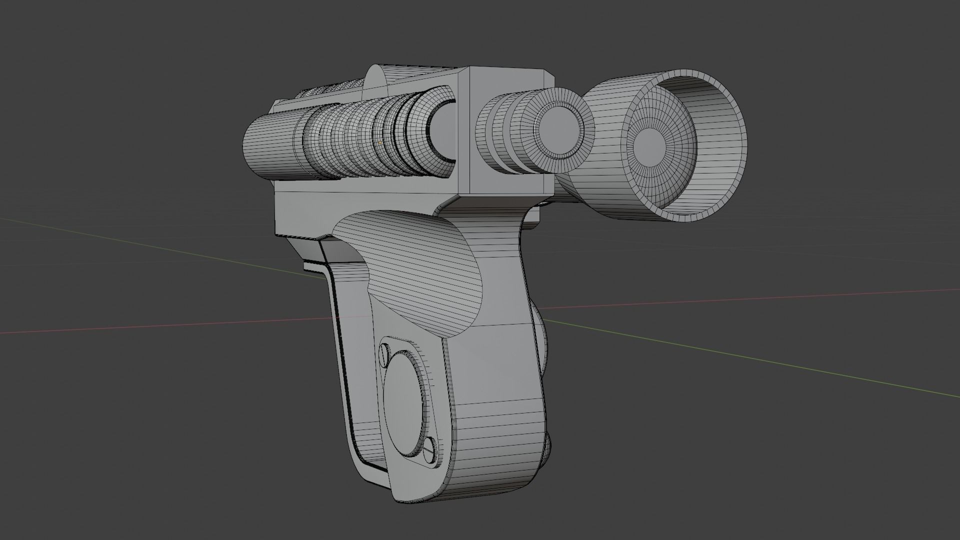 EC-17 Hold-Out Blaster Pistol 3D model | CGTrader