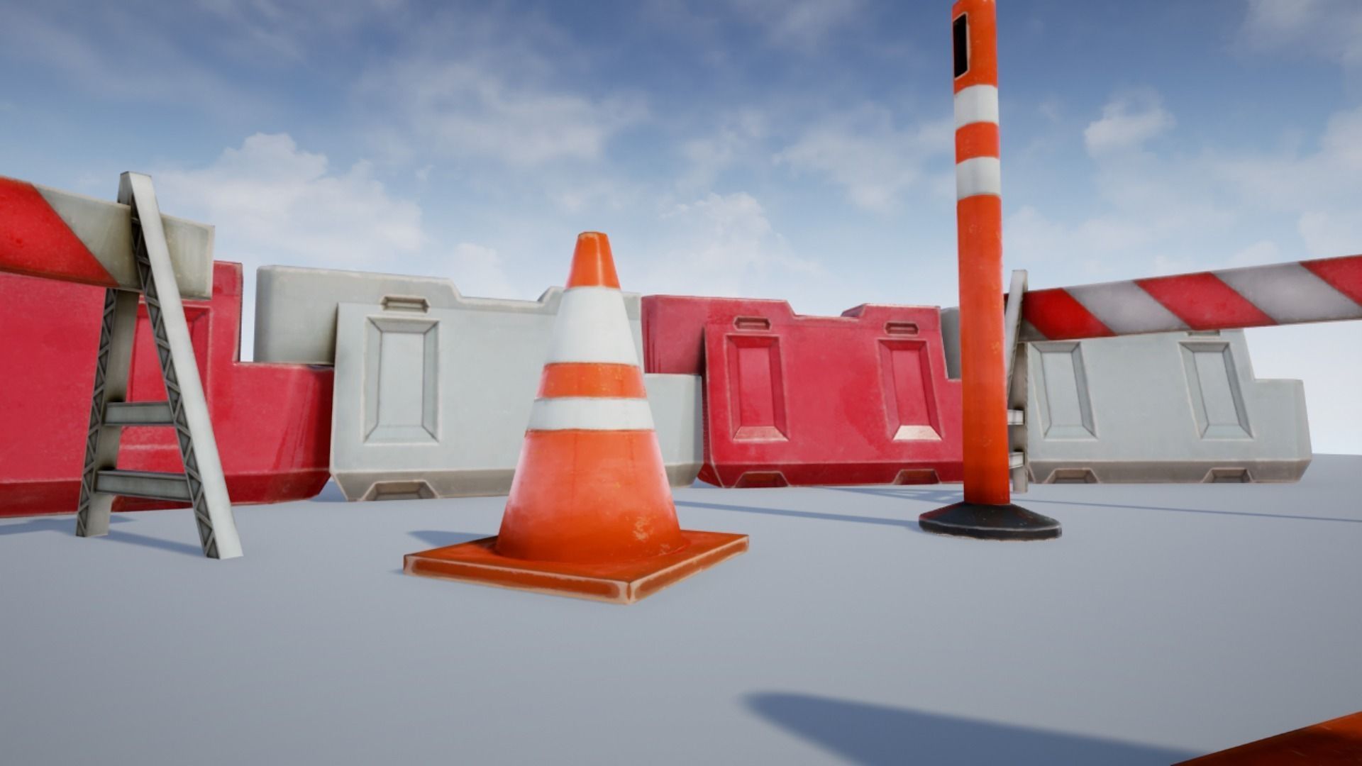 3D model Road Objects - Traffic - low poly VR / AR / low-poly | CGTrader