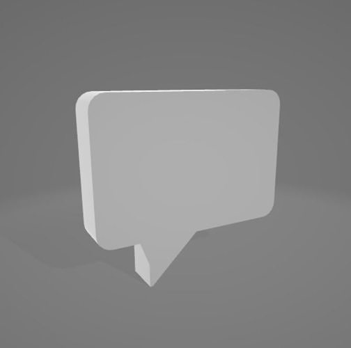 Comment icon free VR / AR / low-poly 3D model | CGTrader