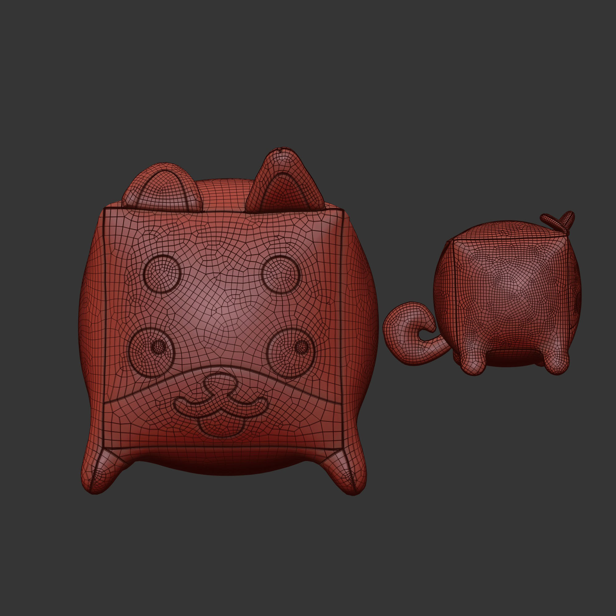 kids shiba cube toy 3D model | CGTrader
