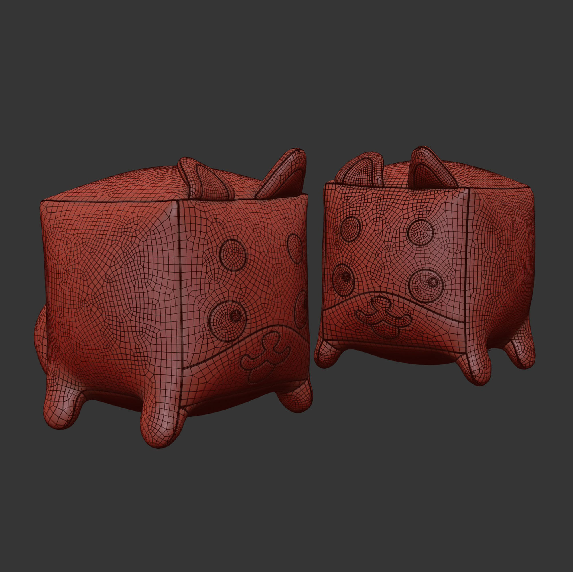 kids shiba cube toy 3D model | CGTrader