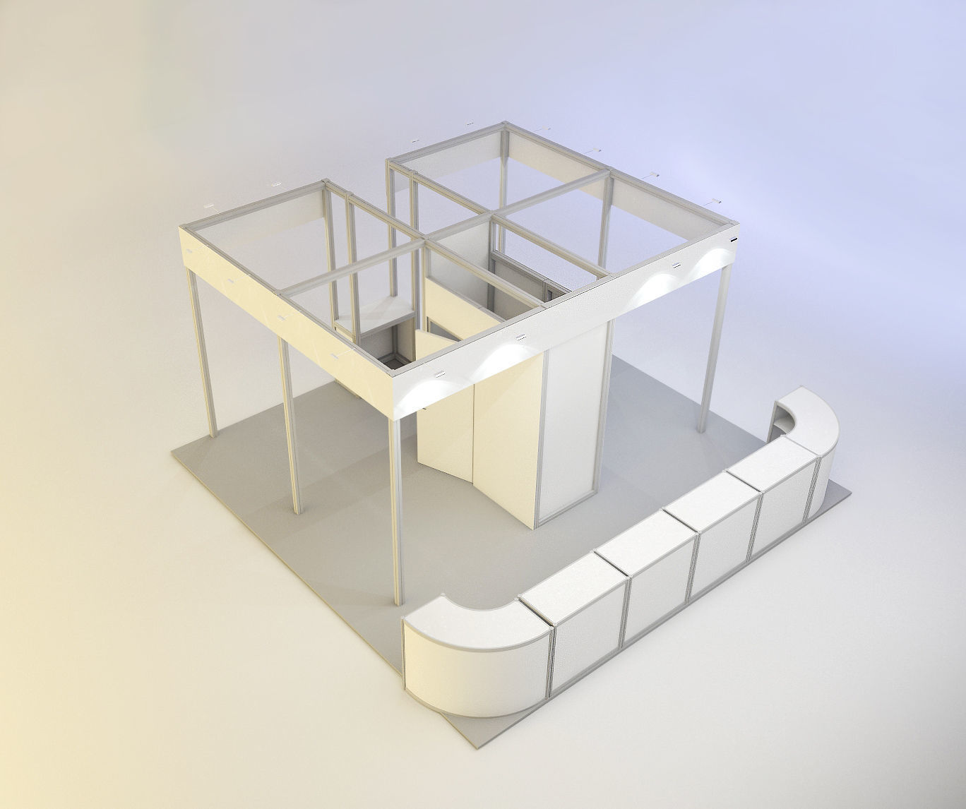 expo booth 6x6 3D model | CGTrader