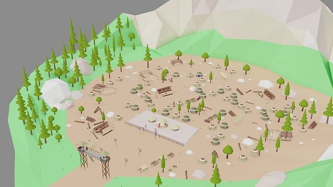 3D model Kayi kabila In Lowpoly Style VR / AR / low-poly | CGTrader